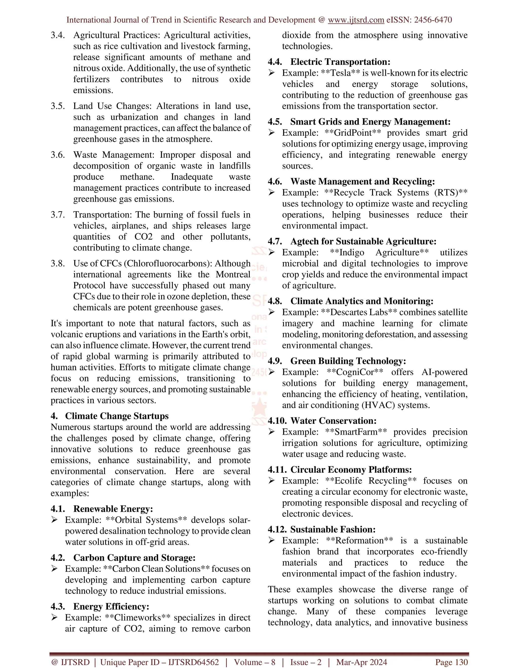 Climate Change Mitigation and Adaptation Strategies for a Sustainable Future | PDF