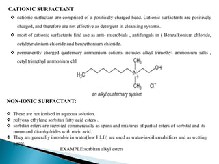 SURFACTANTS | PPTX