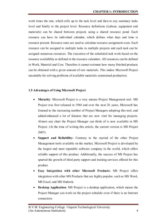 Resource scheduling in Construction Project Using Microsoft Project | PDF