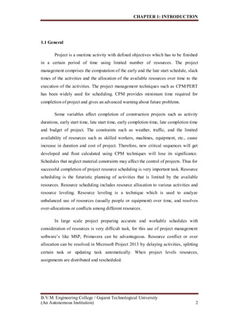 Resource scheduling in Construction Project Using Microsoft Project | PDF
