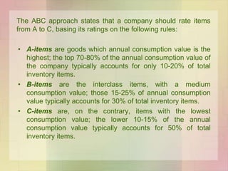 APPLICATION OF ABC ANALYSIS FOR MATERIAL MANAGEMENT OF RESIDENTIAL ...