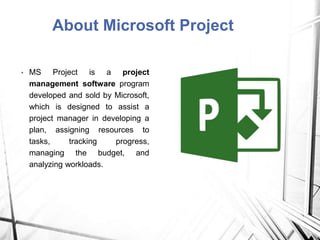 Resource scheduling in Construction Projects Using MSP | PPTX