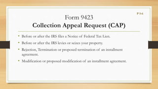 Internal Revenue Service Appeals-How to Appeal IRS Actions | PPT