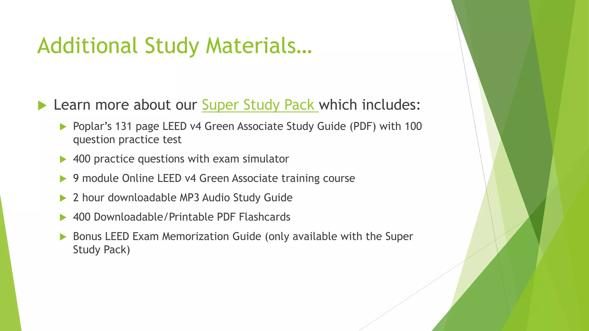 17 concepts you should know to pass the LEED v4 GA Exam | PPTX