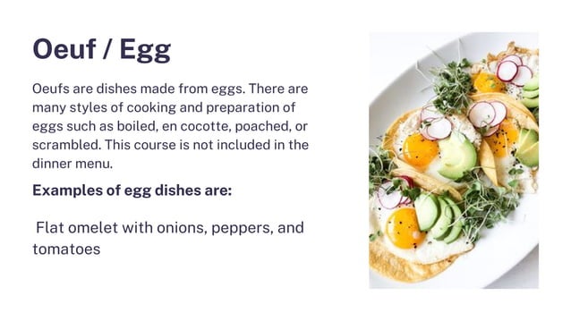 17 course french classical menu | PDF | Cooking | Food & Drink