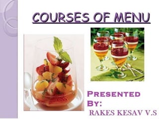 17 course french classical menu by rakes kesav v.s | PPT