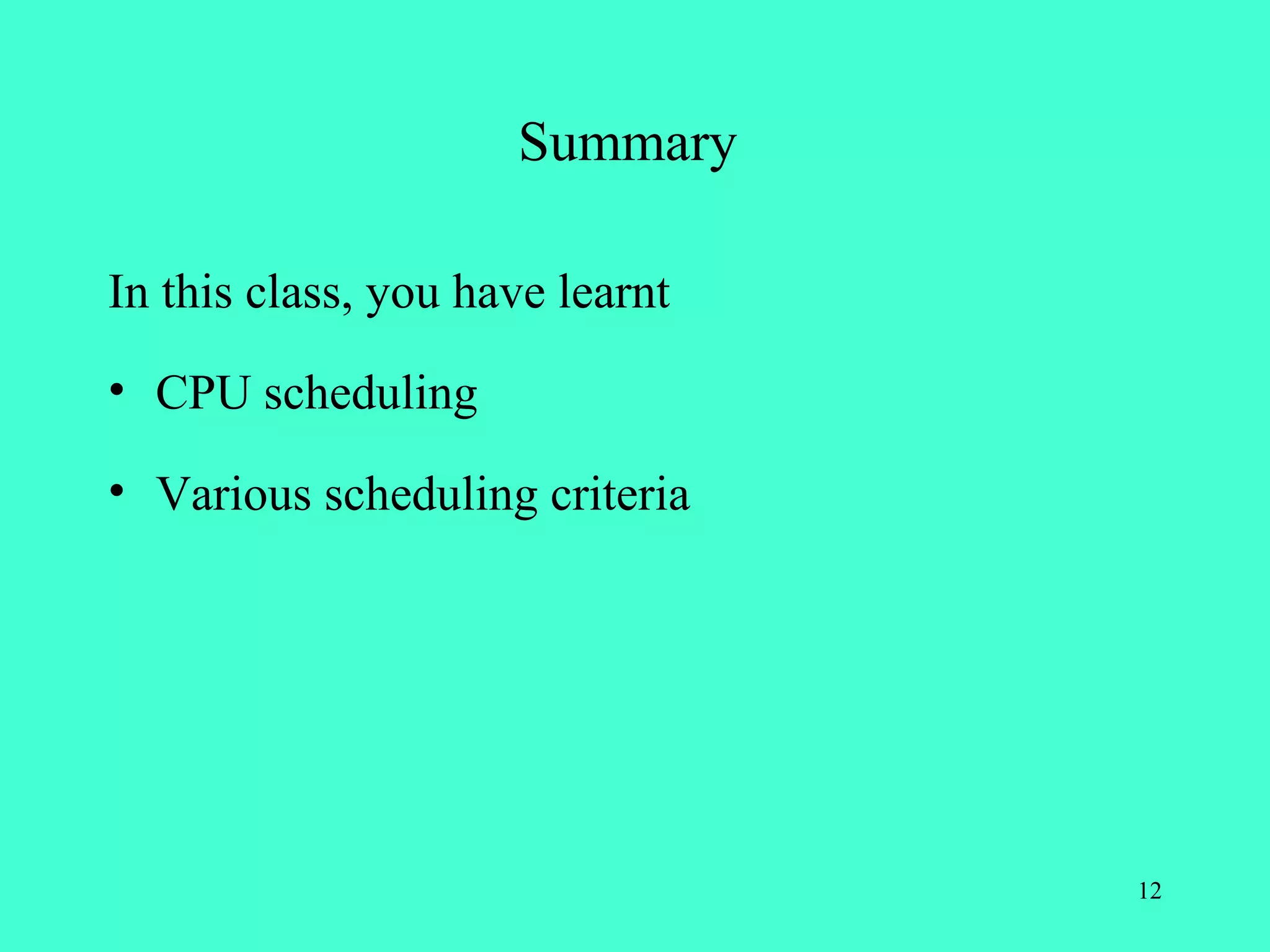 17 cpu scheduling and scheduling criteria | PPT