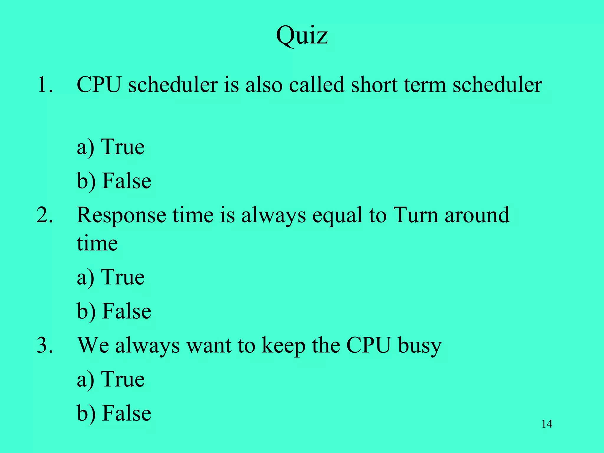 17 Cpu Scheduling And Scheduling Criteria Ppt 