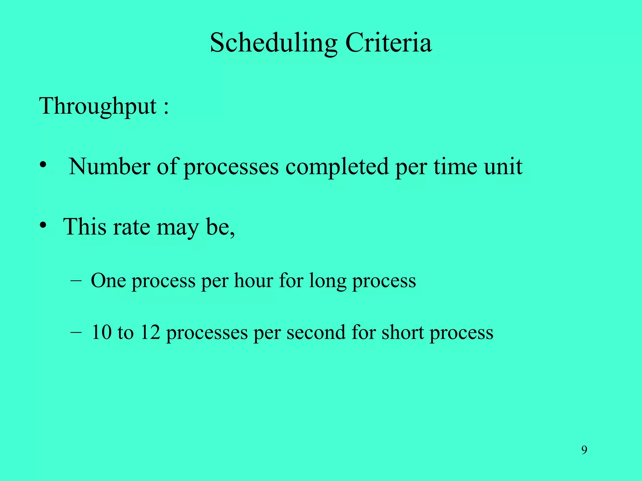 17 cpu scheduling and scheduling criteria | PPT
