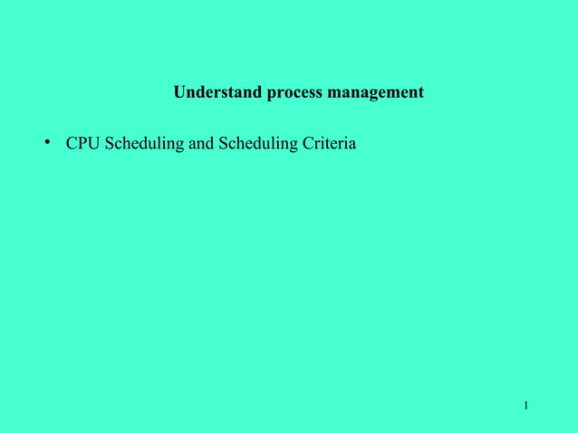 17 cpu scheduling and scheduling criteria | PPT | Operating Systems ...
