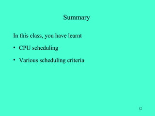 17 cpu scheduling and scheduling criteria | PPT