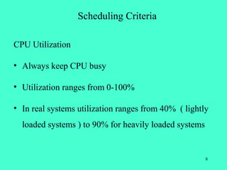 17 cpu scheduling and scheduling criteria | PPT