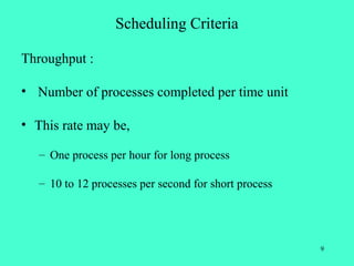 17 cpu scheduling and scheduling criteria | PPT