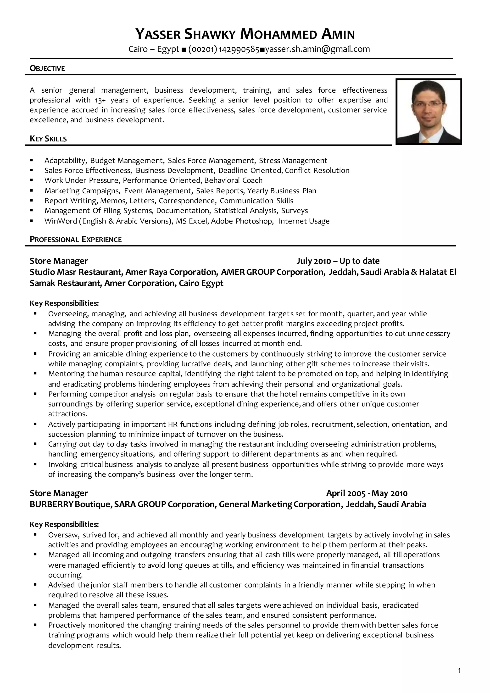 Yasser C.V 2016 | DOCX