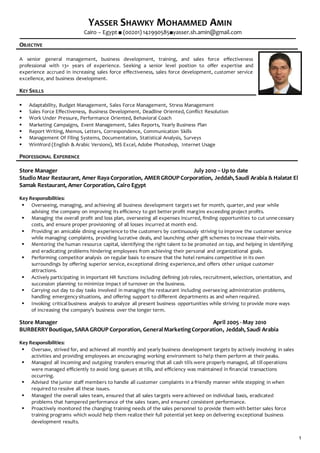 Yasser C.V 2016 | PDF