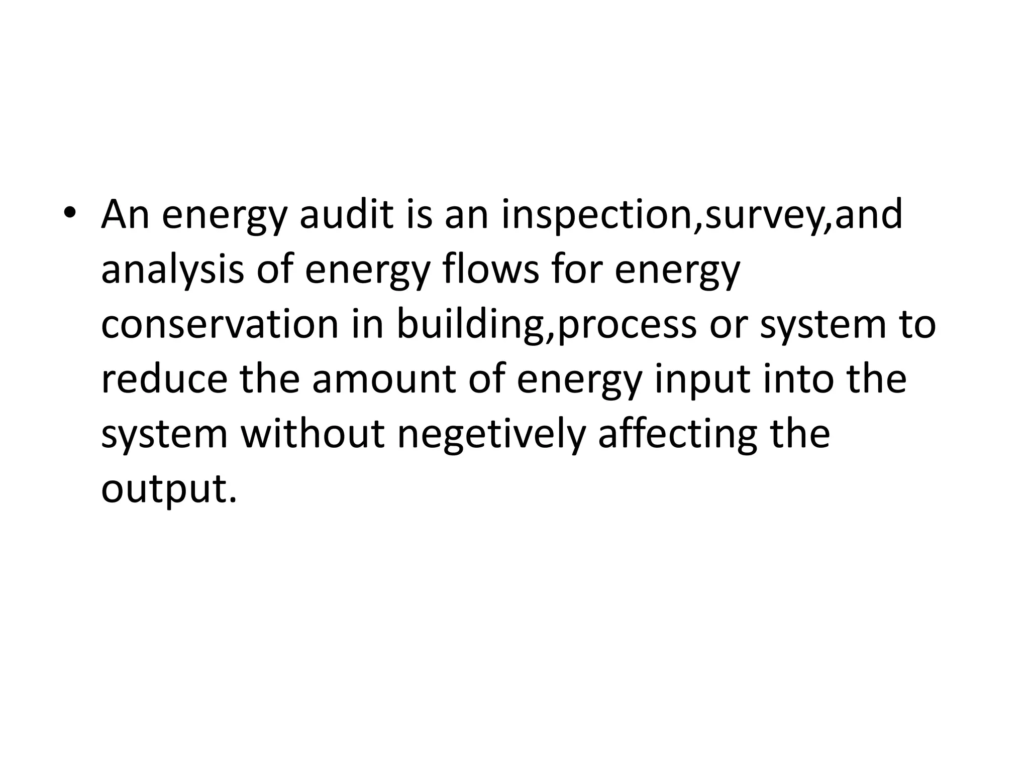 ENERGY AUDIT | PPTX