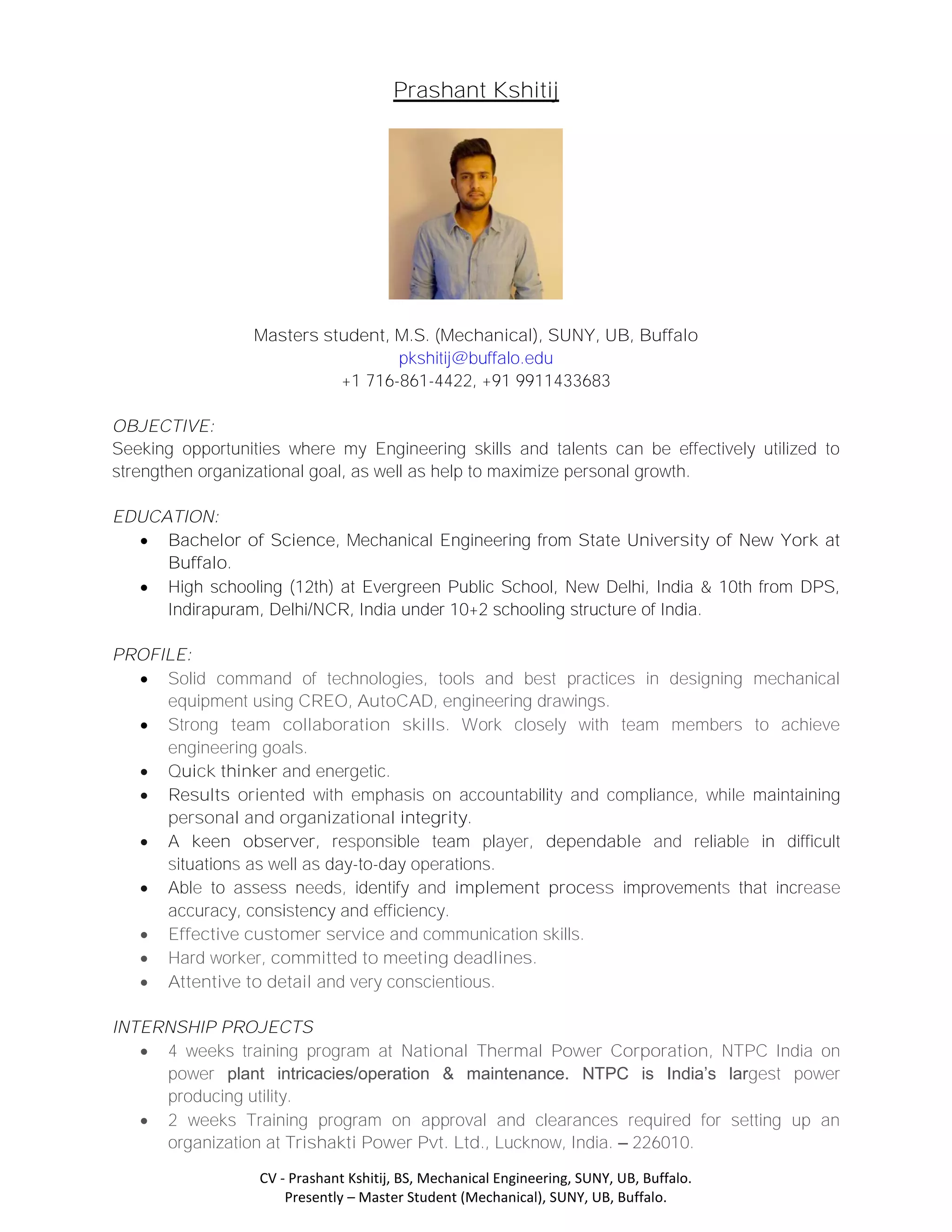 Prashant CV | PDF