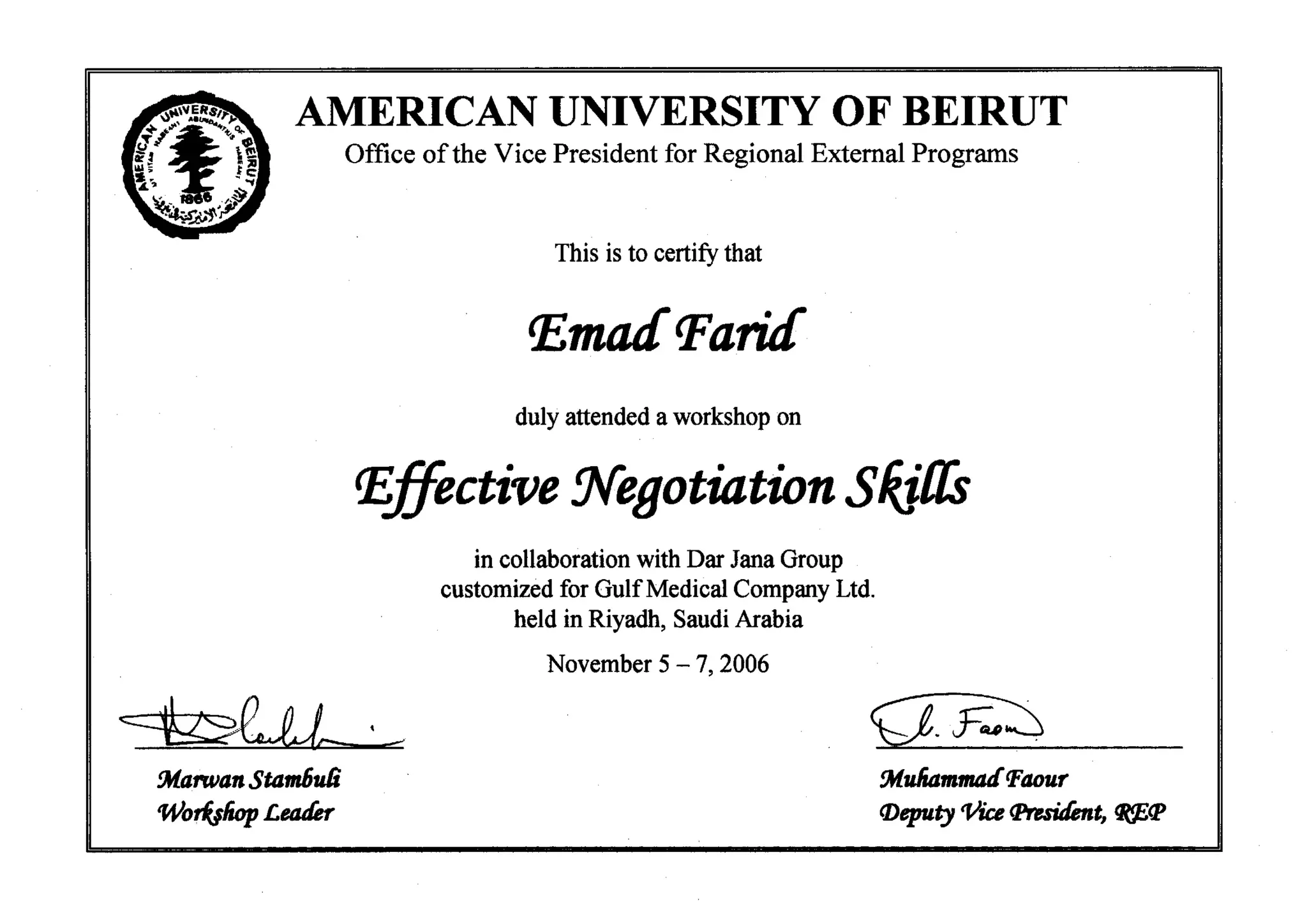 AUB - Effective negotiation skills | PDF