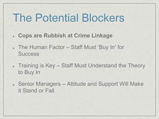 Crime Linkage Presentation | PPT