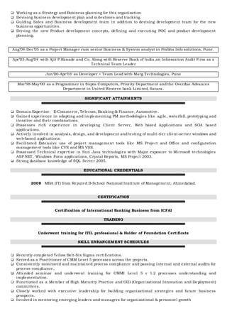 New Resume Amol Joshi Delivery Management | PDF