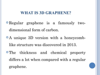 3D graphene in solar | PPT