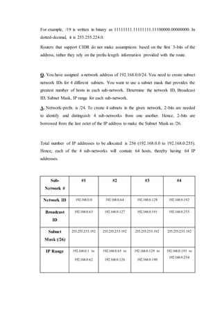 Subnet Design | DOCX