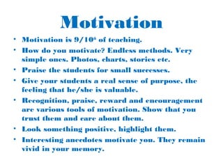 The Role of the Teacher | PPT