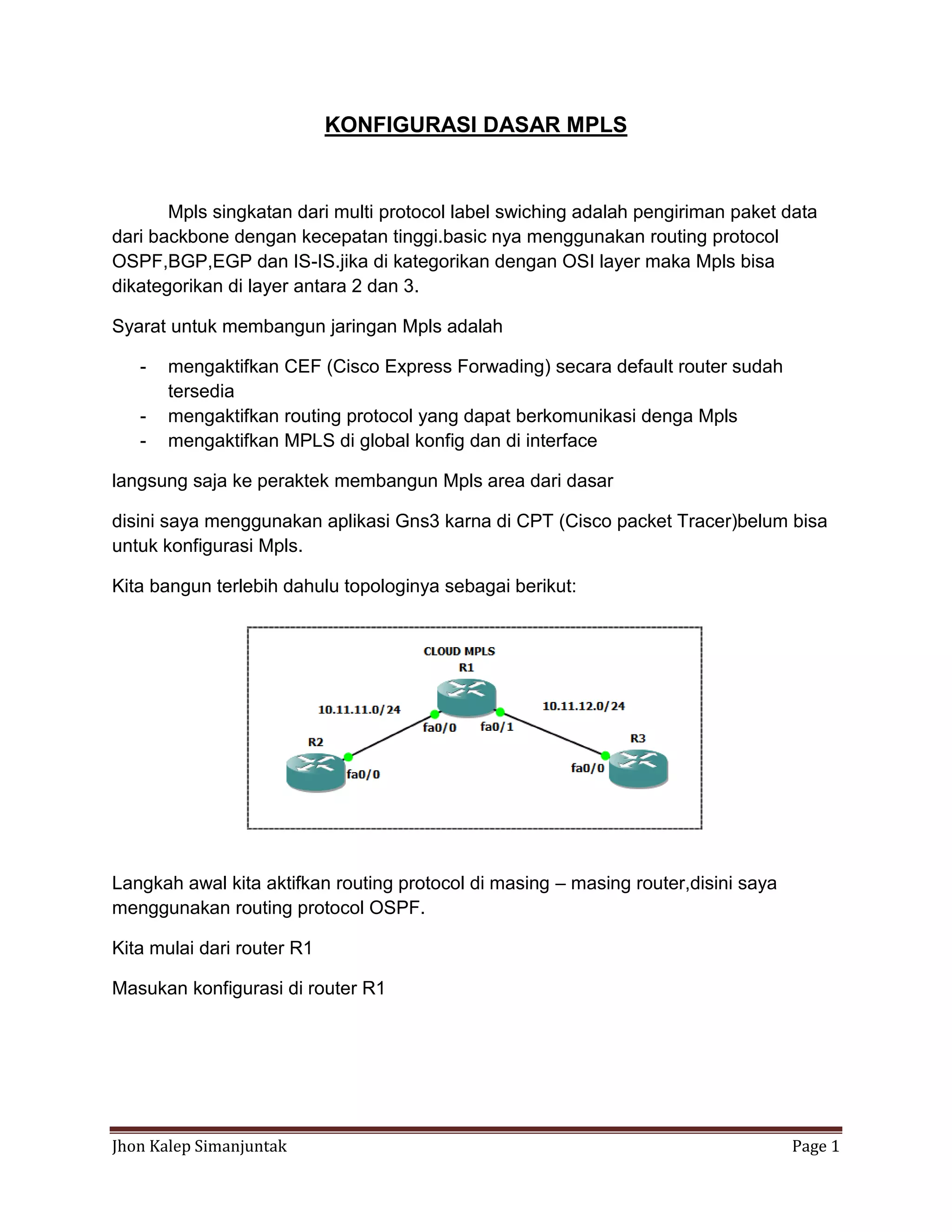 Routing MPLS | PDF