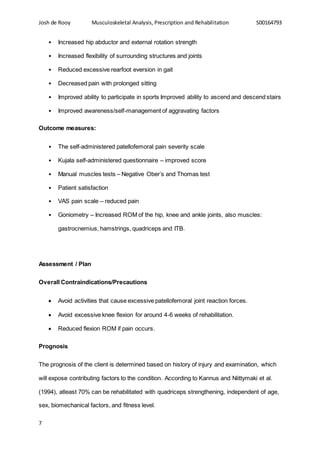 Musculoskeletal Case Study | DOCX