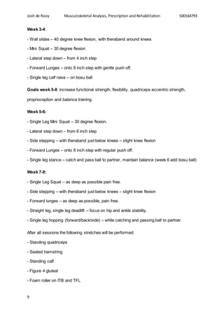 Musculoskeletal Case Study | DOCX