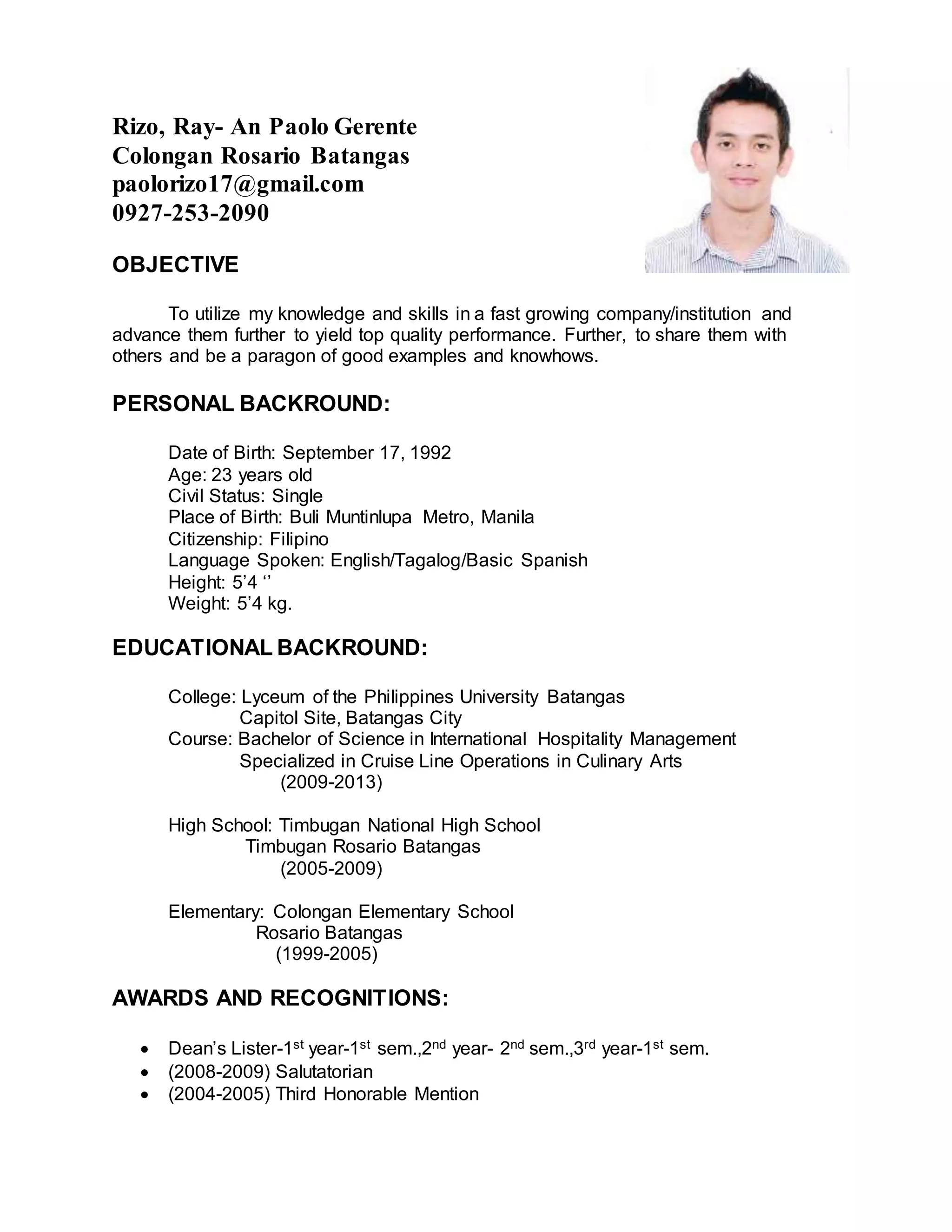 phao-updated resume | PDF