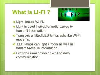 LI-FI (LIGHT FIDELITY) | PPTX