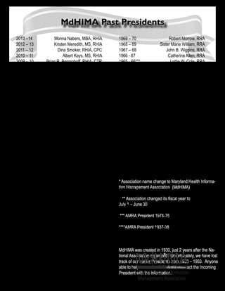 WHAI_MdHIMA 2015 Meeting Brochure final-1 | PDF
