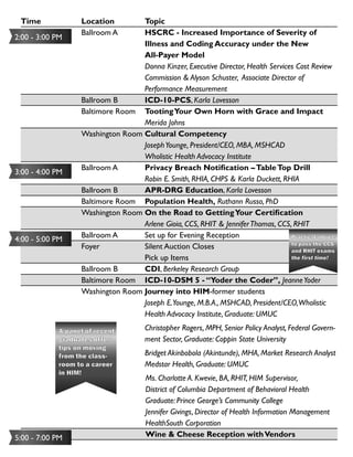 WHAI_MdHIMA 2015 Meeting Brochure final-1 | PDF