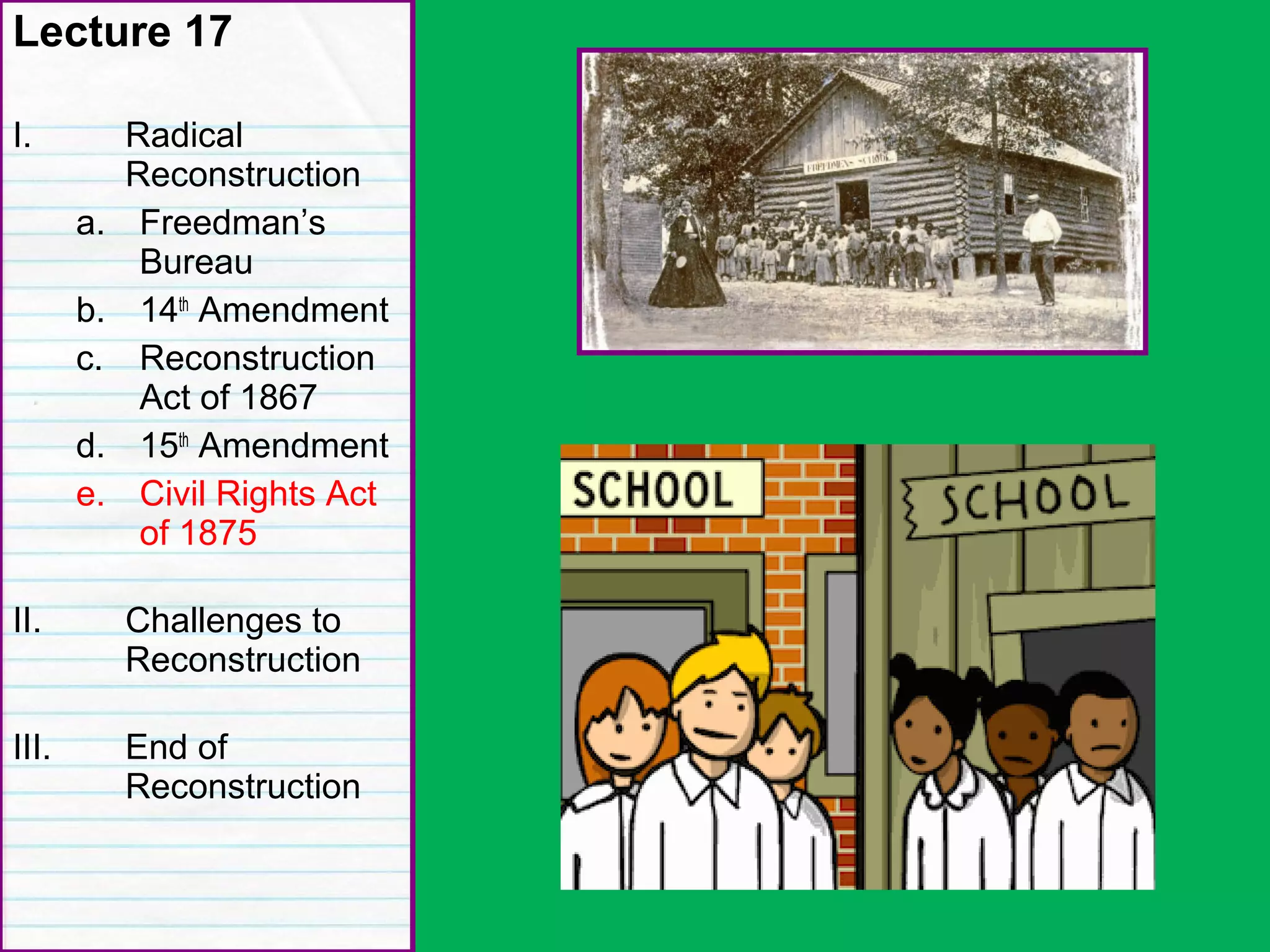 17e lecture 17 on reconstruction | PPT