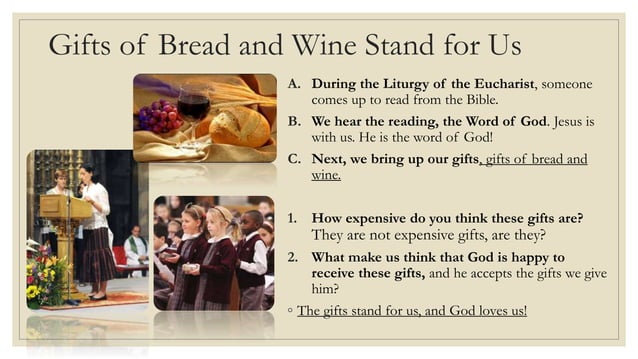 Eucharist for kids | PPTX | Christianity | Religion & Spirituality