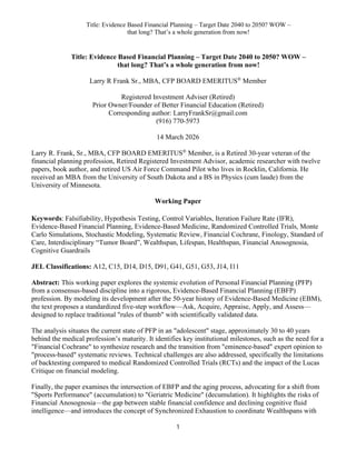 17 Evidence Based Financial Planning – Target Date 2040 to 2050_ WOW ...