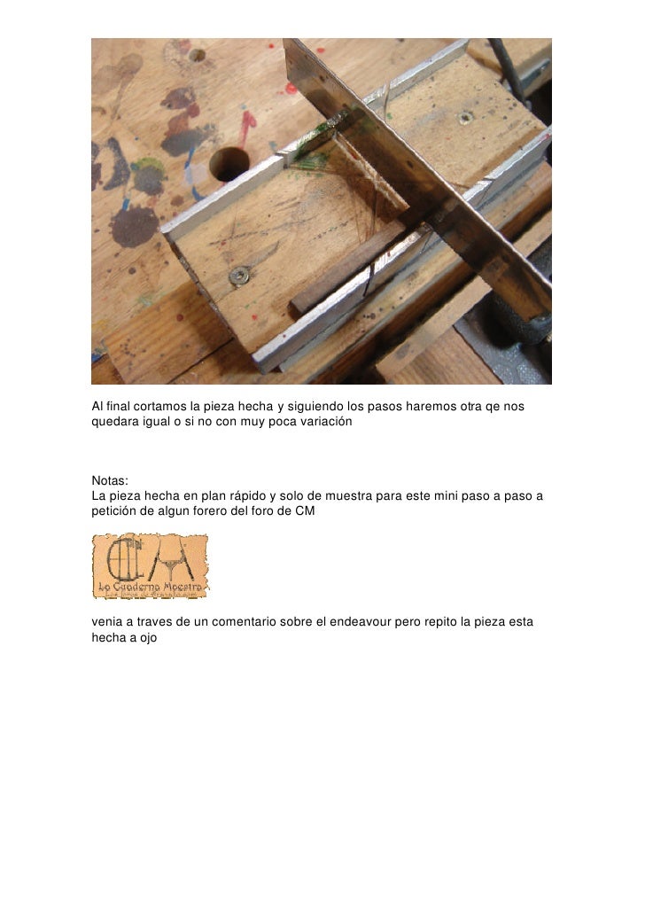 Fabricacion de bitas iguales