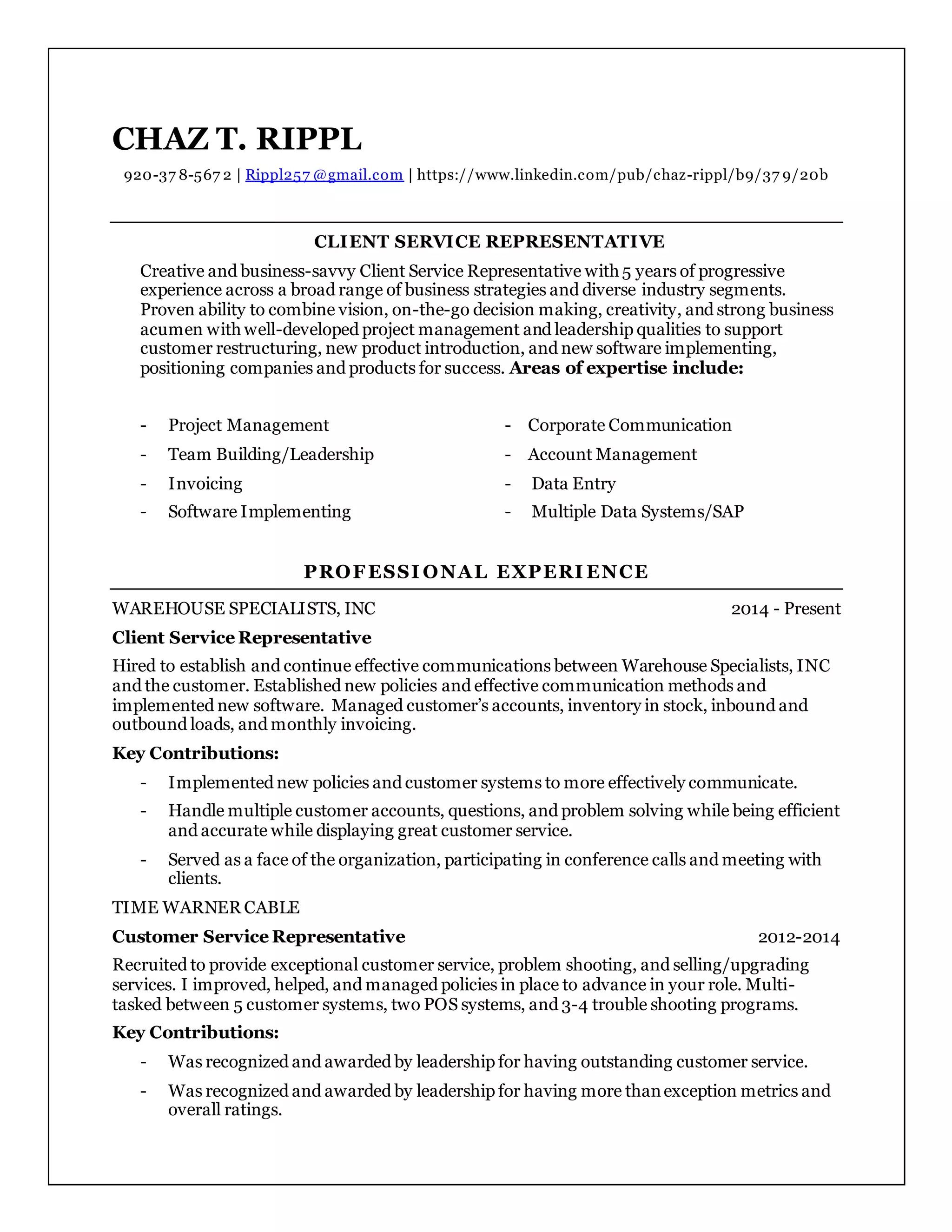 Chaz Rippl Resume | DOCX