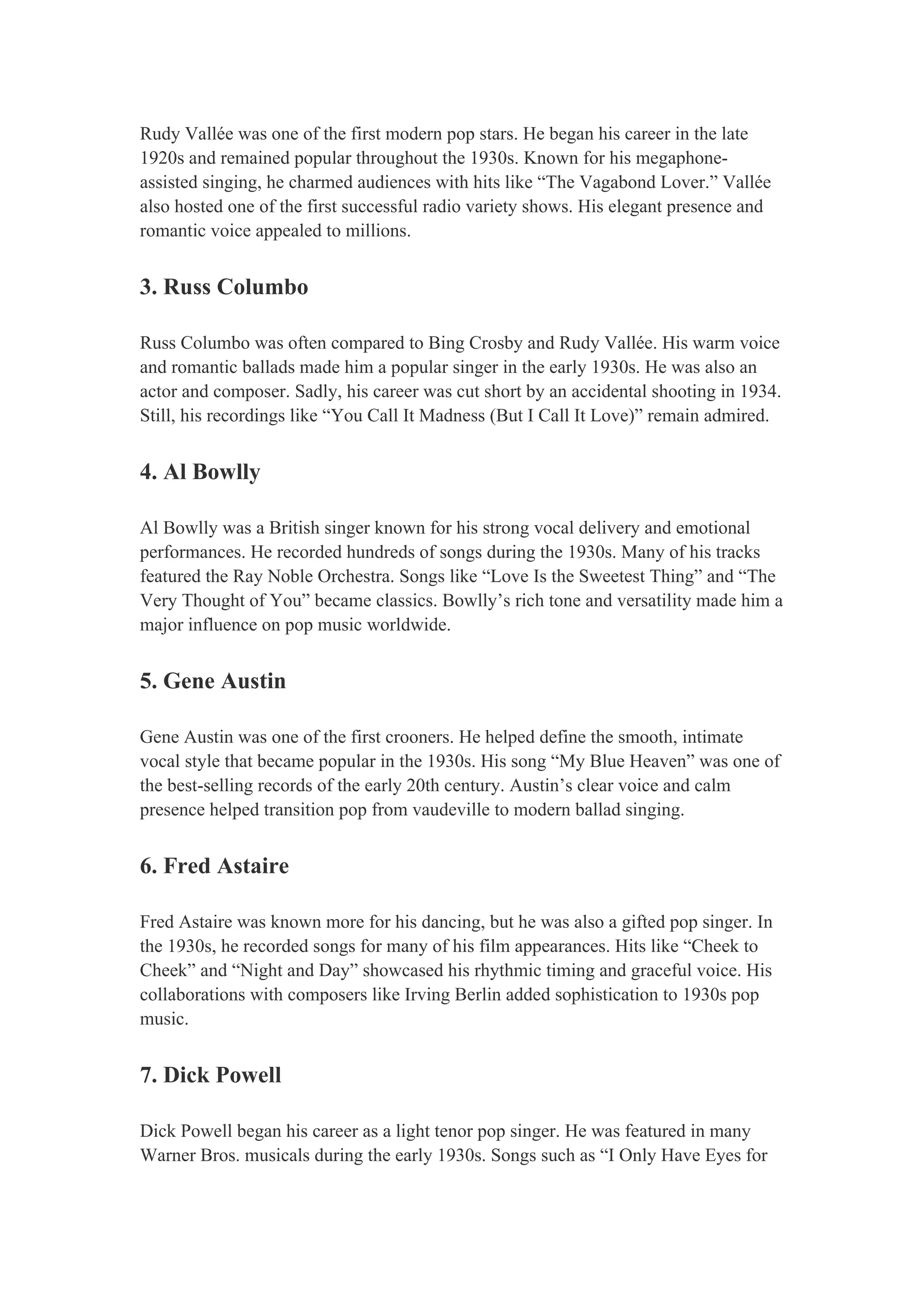17 Famous Male Pop Singers of the 1930s Every Fan Should Know.docx