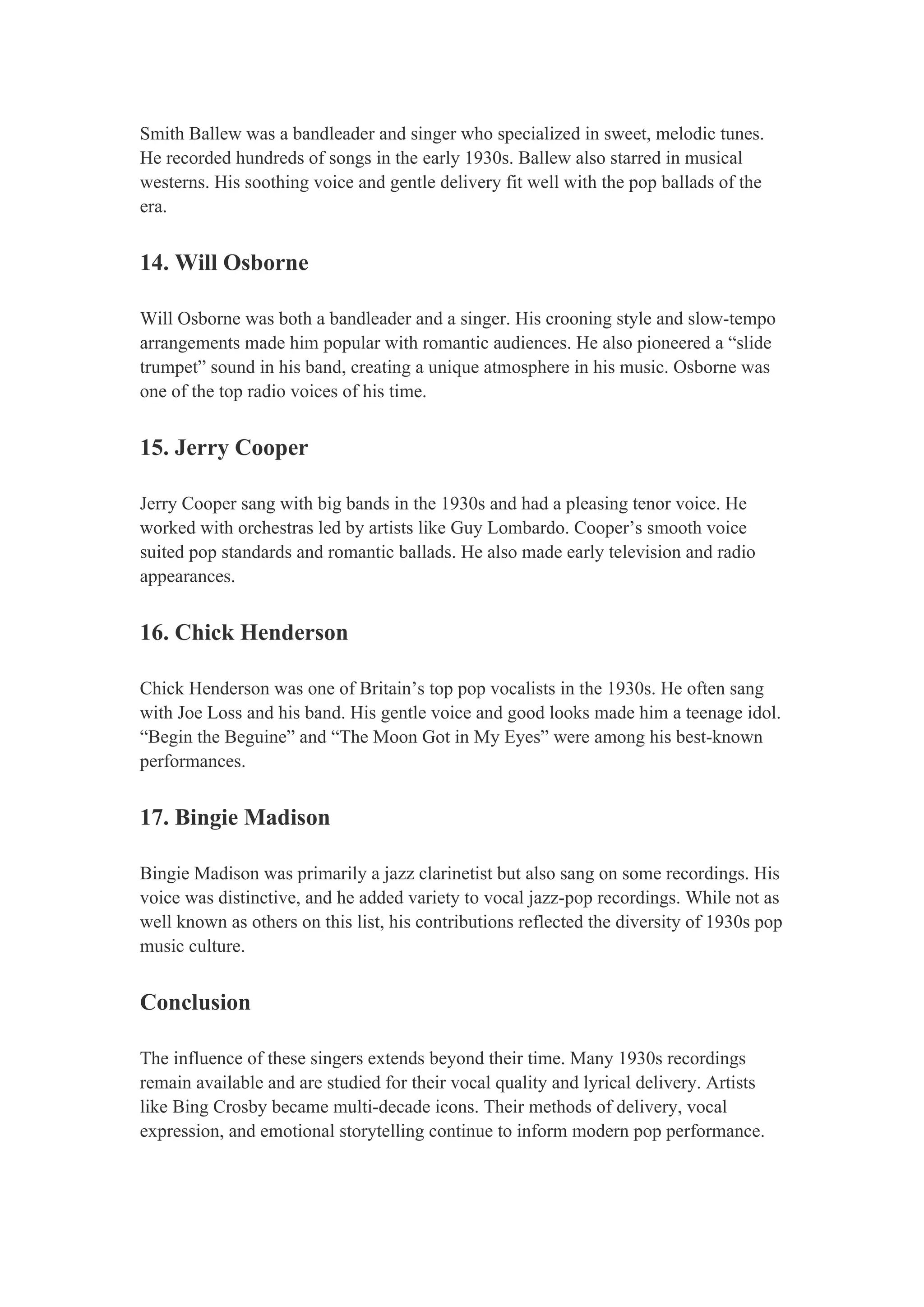 17 Famous Male Pop Singers of the 1930s Every Fan Should Know.docx