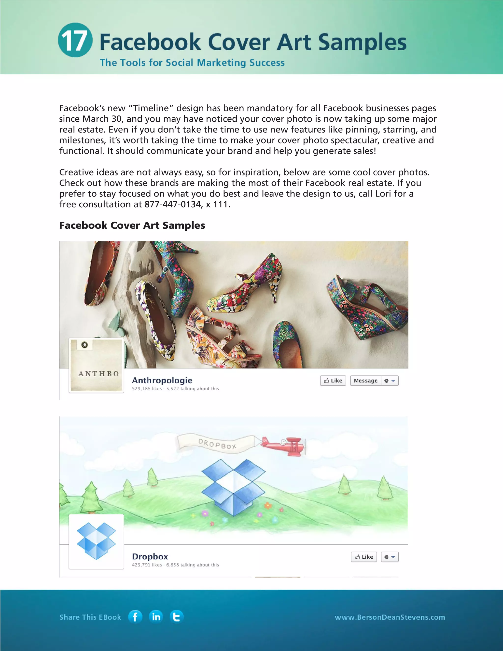 17 Facebook Cover Art Samples | PDF