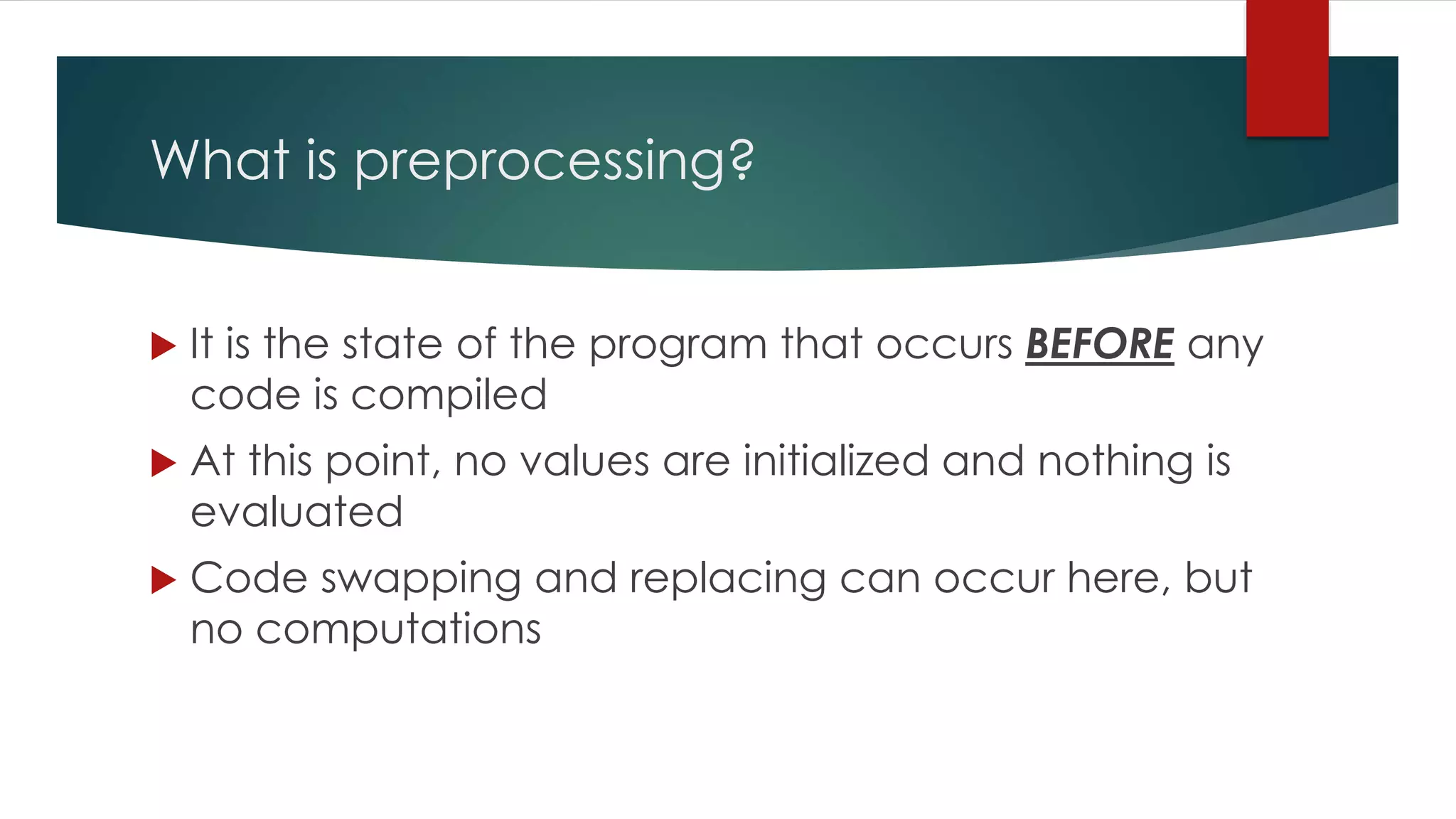 CSE240 Macros and Preprocessing | PPTX | Programming Languages | Computing