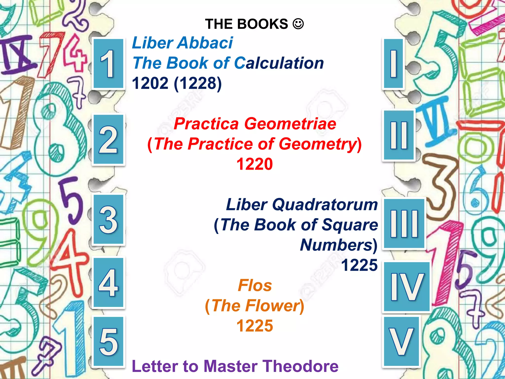 Fibonacci The Man of Numbers | PPTX