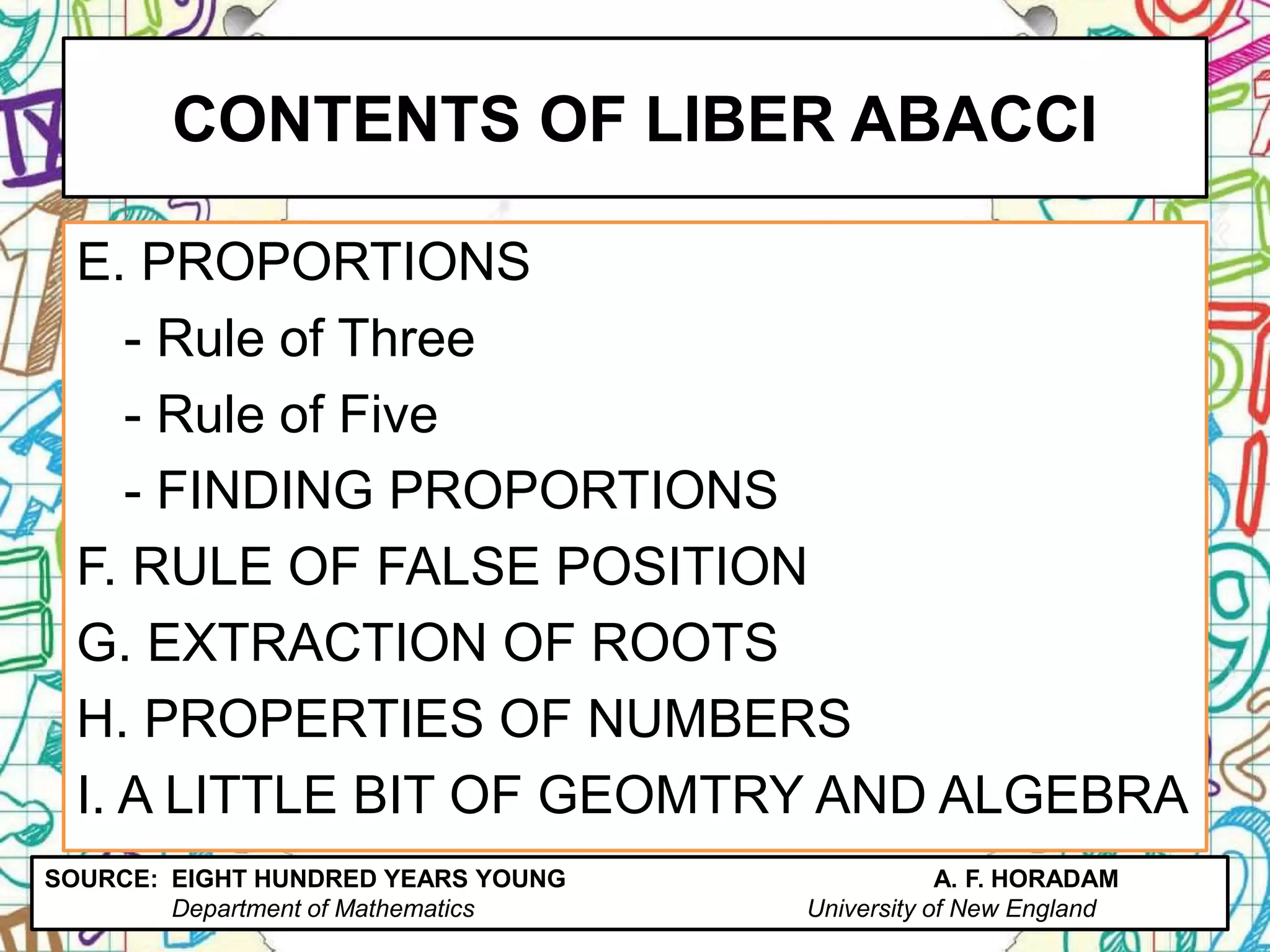 Fibonacci The Man of Numbers | PPTX