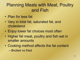 Meat, poultry and fish notes on commodities | PPT