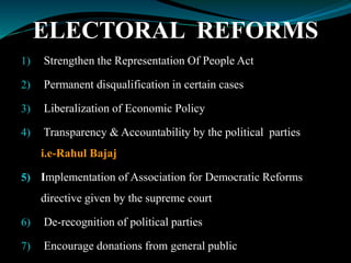 forms & extent of electoral deviance in india | PPTX