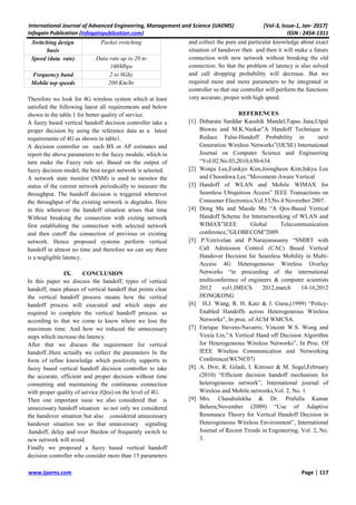 Fuzzy Based Vertical Handoff Decision Controller for Future Networks | PDF | Computer Networking ...