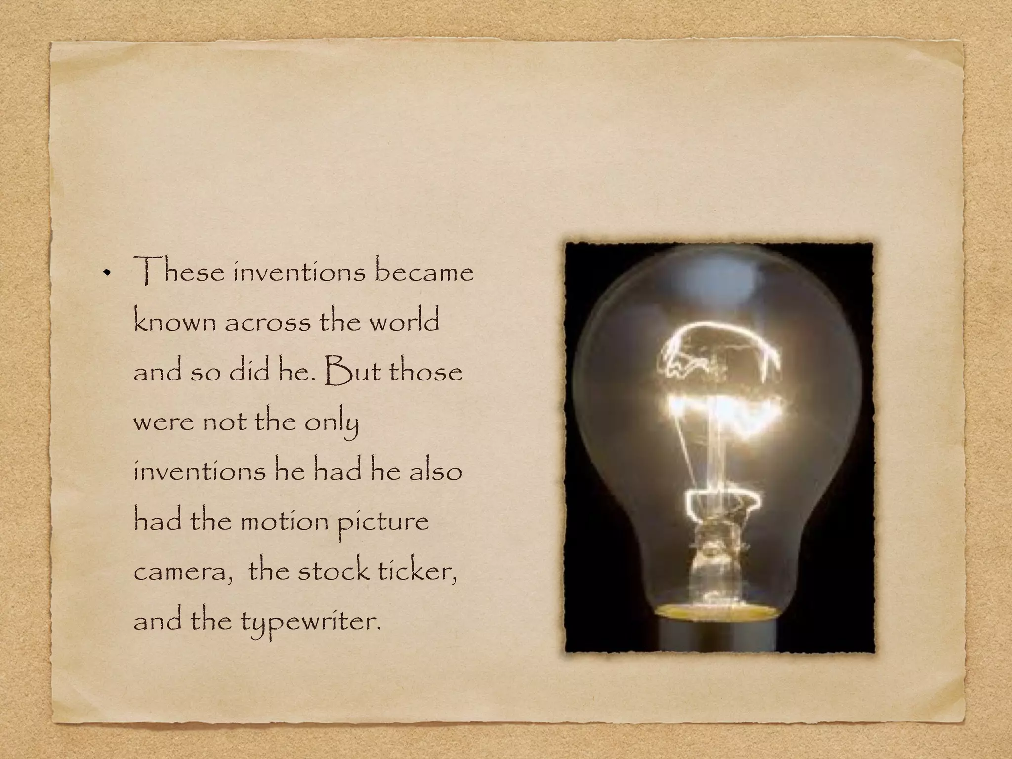Thomas Edison Project | PPT
