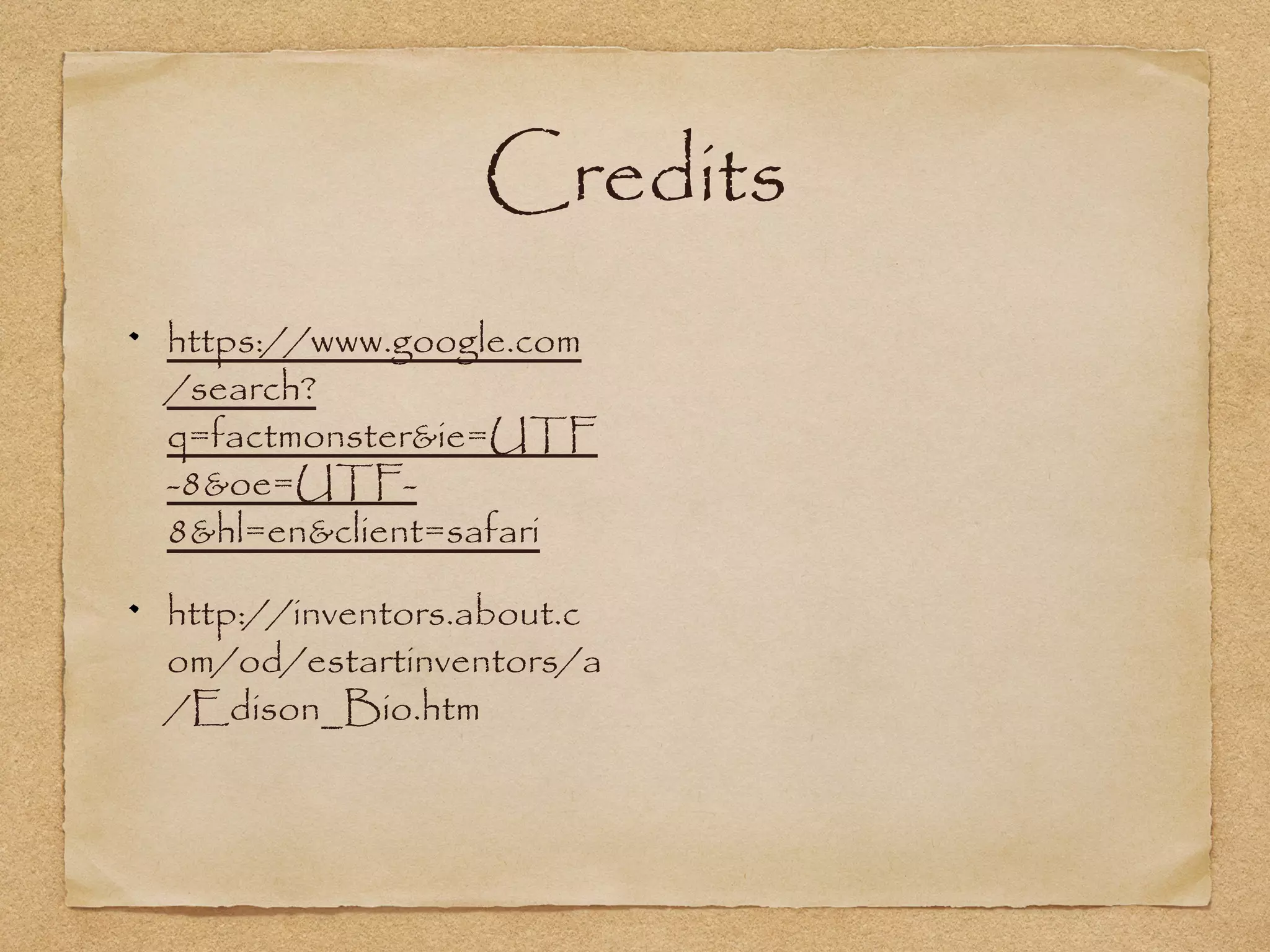 Thomas Edison Project | PPT